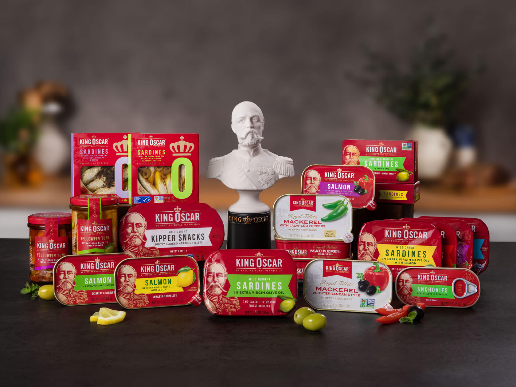 Sardines, Salmon, Mackerel, Kipper Snacks, Anchovies & Tuna | King Oscar